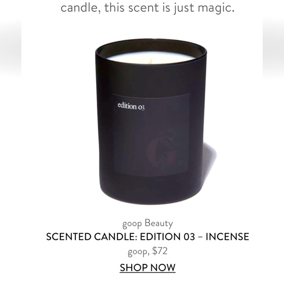 Goop | Accents | Goop Candle Valentine Perfect Holiday Perfect Love Is ...